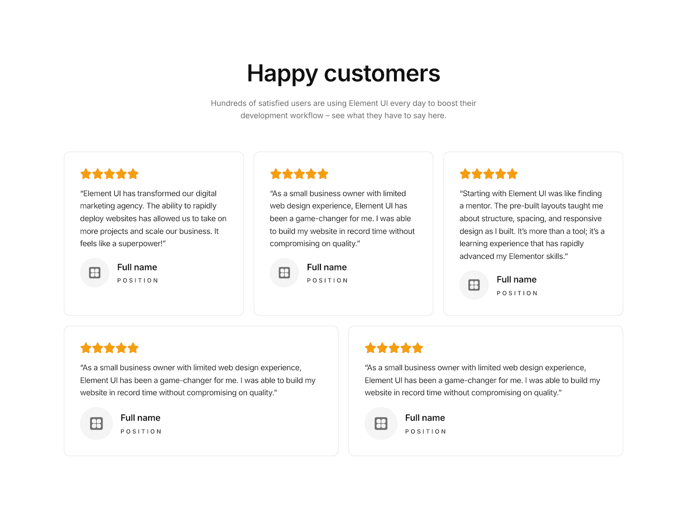Professional Elementor Component Library | 230+ Copy and Paste Layouts
