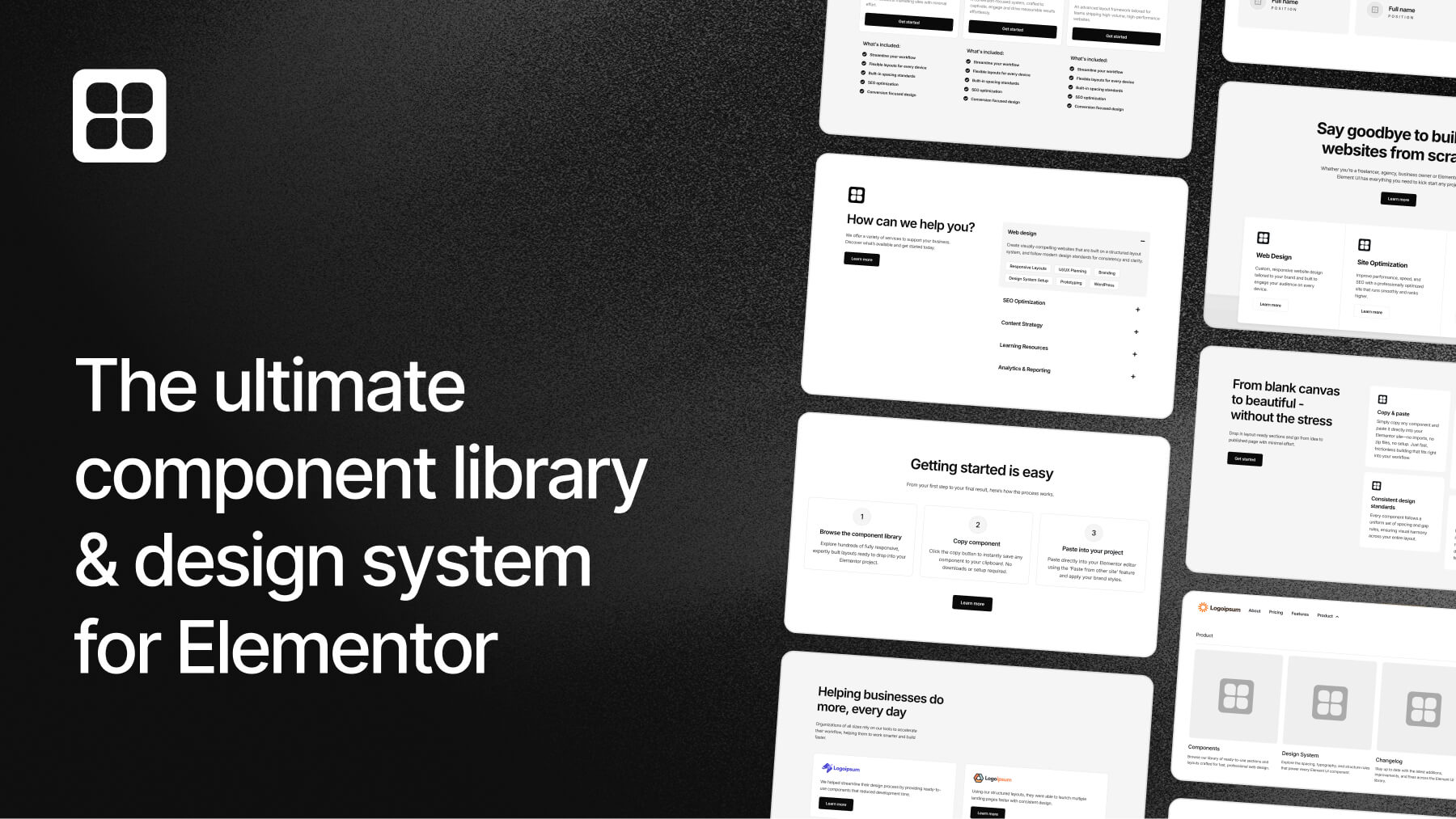 Professional Elementor Component Library - Build websites 10x faster